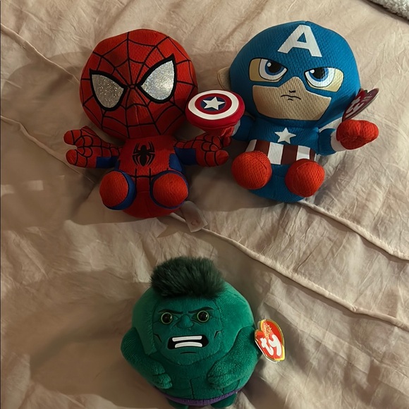 Marvel | Toys | Marvel Superhero Plush Toy Set Spiderman Captain ...